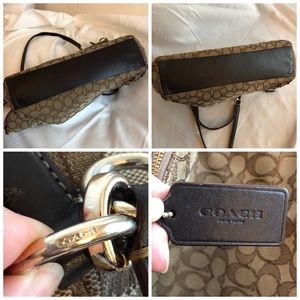 Coach | Bags | Authentic Coach Signature Monogram Shoulder Bag | Poshmark